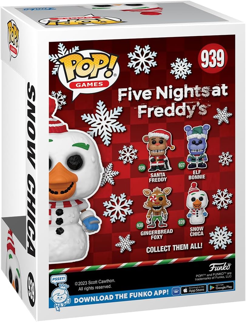 Funko Pop! Games: Five Nights At Freddy's (FNAF) - Holiday Snow Chica ...