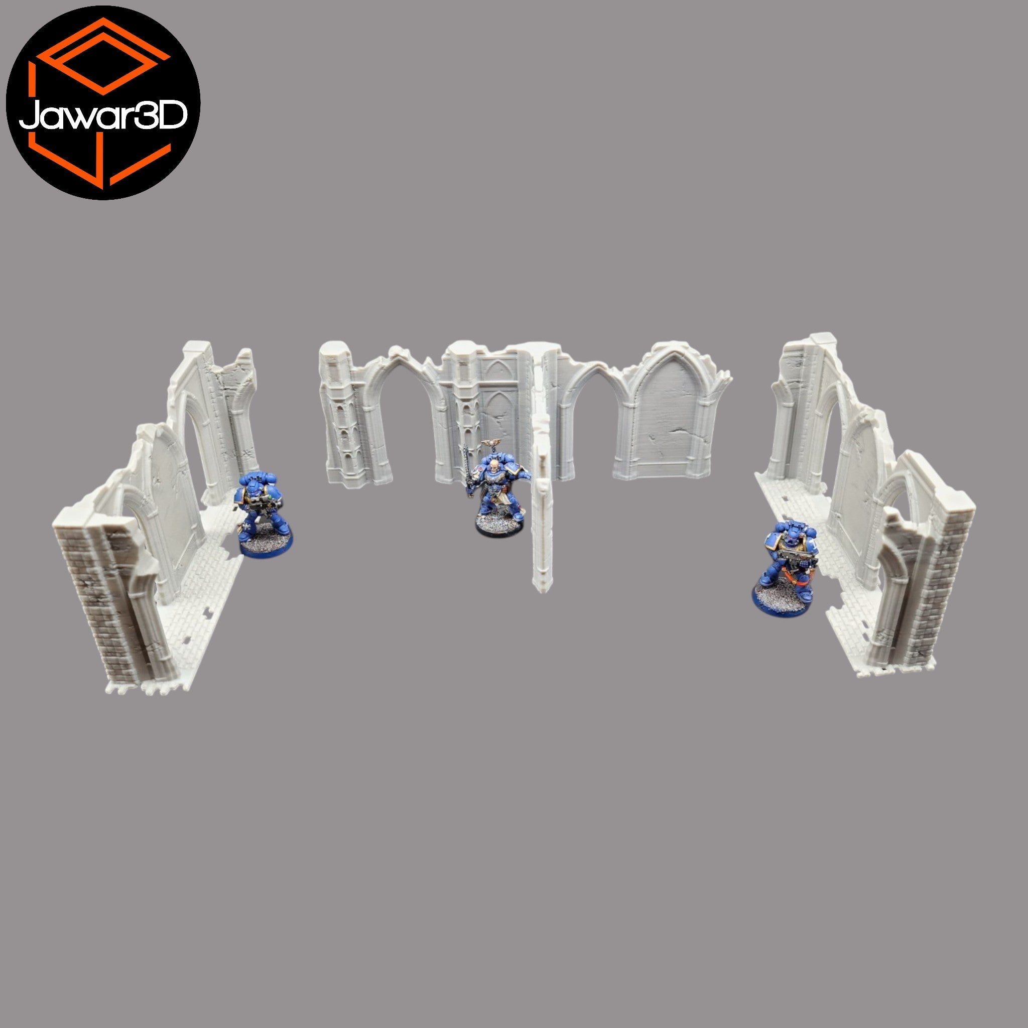 Gothic Ruins Set - 28mm Wargaming Scatter Terrain Scenery Tabletop Min ...