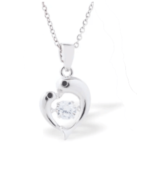 Byzantium Collection Dolphins Necklace - Crystal Elegance – The ...